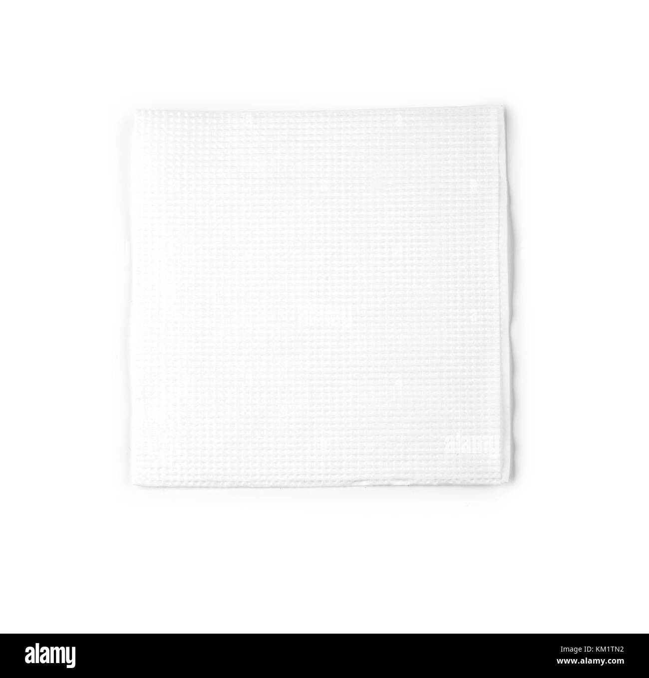 Paper Napkin on white background Stock Photo - Alamy