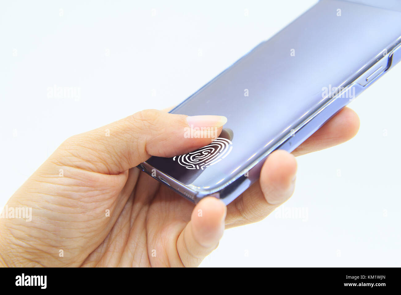 Fingerprint scanner on mobile screen / direct Fingerprint scanner on ...