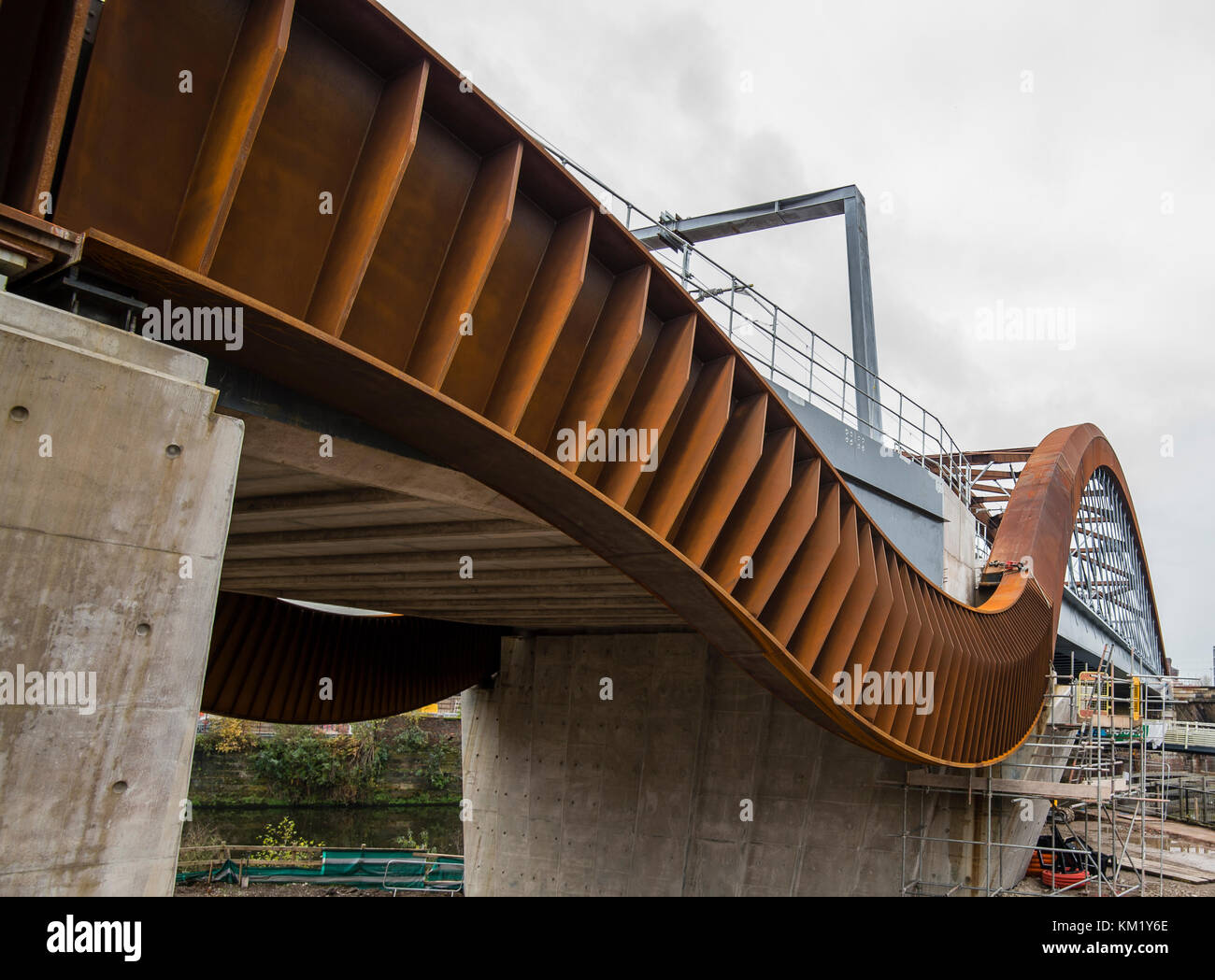 Aerial photo of Salford Chord bridge Stock Photo - Alamy