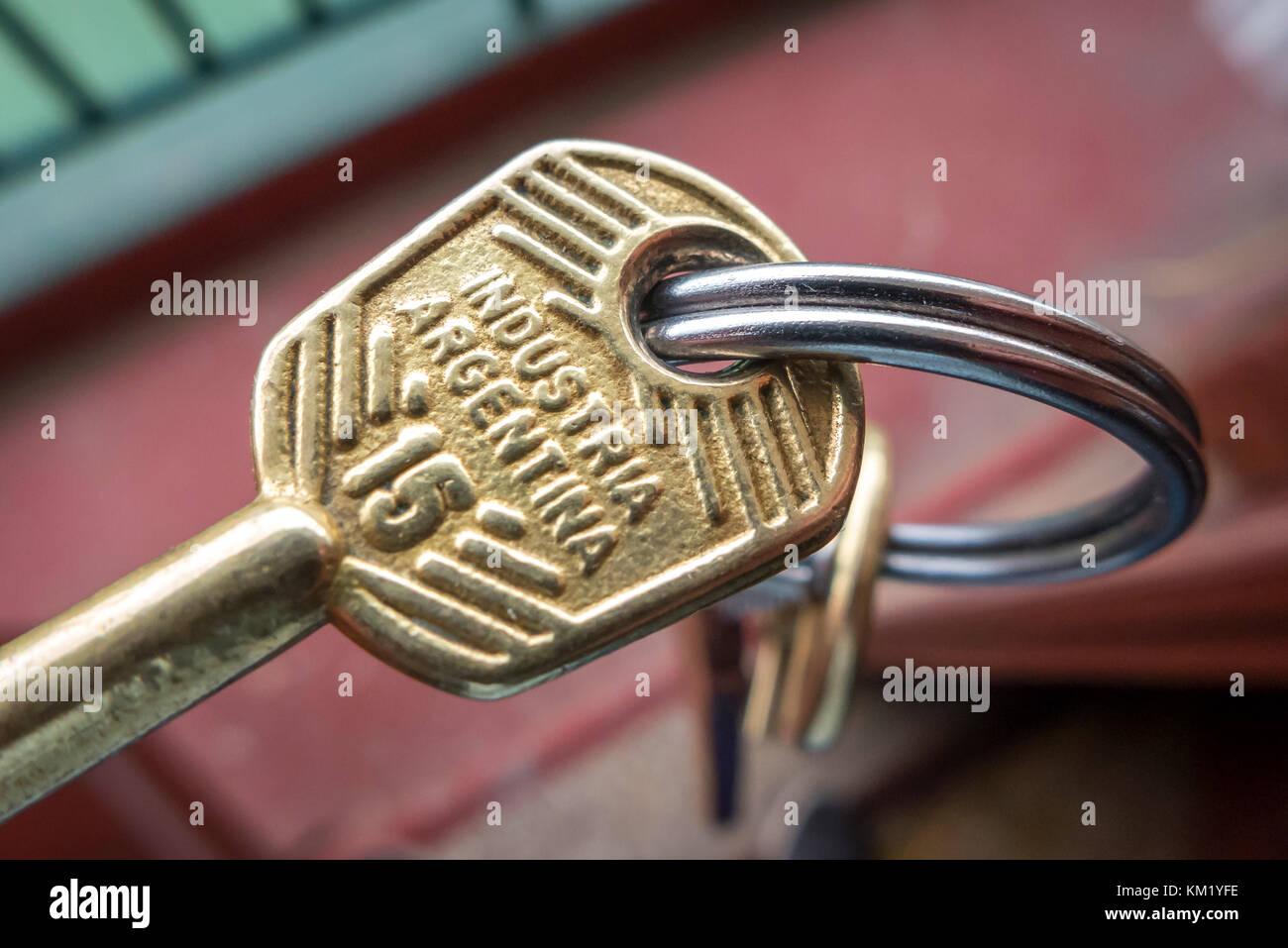 Hotel key in Argentina Stock Photo - Alamy