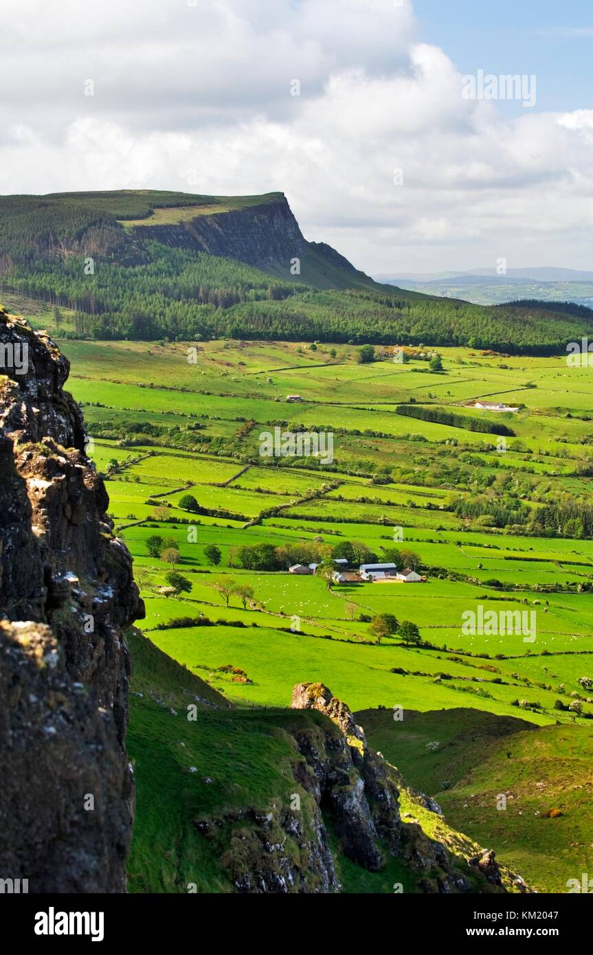 Landscape north of Limavady, Co. Derry, Northern Ireland. View ...