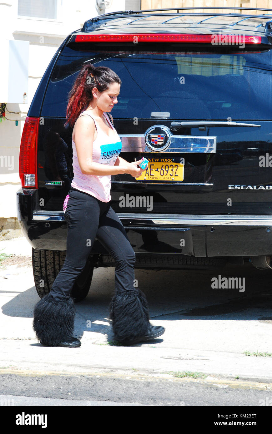 SEASIDE HEIGHTS, NJ - JULY 26 Jennifer 'JWoww' Farley, Nicole Polizzi ...