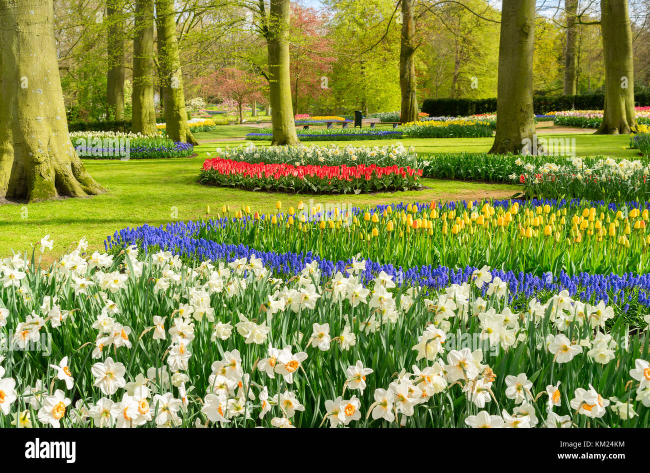Formal spring garden Stock Photo - Alamy