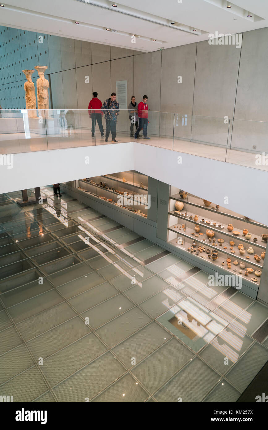 Athens, Greece - November 15, 2017: Interior View of the New Acropolis ...