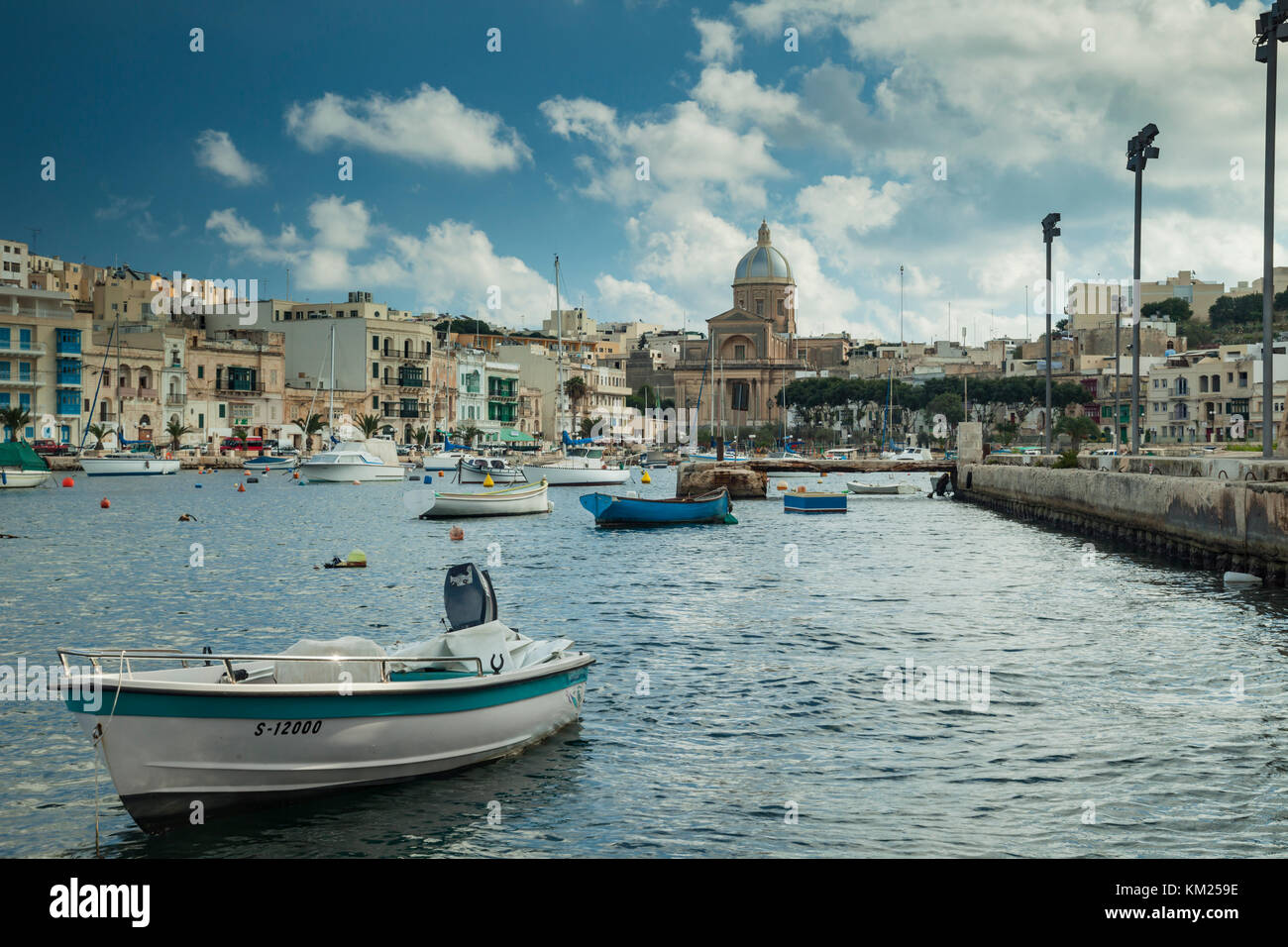The skyline of Kalkara (one of the "Three Cities") on Malta Stock Photo ...