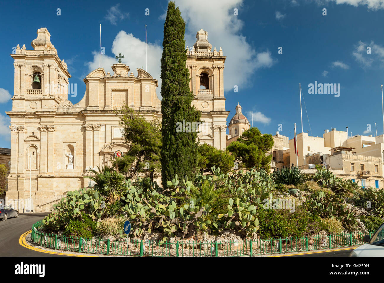 St Lawrence church in Il Birgu, Malta Stock Photo - Alamy