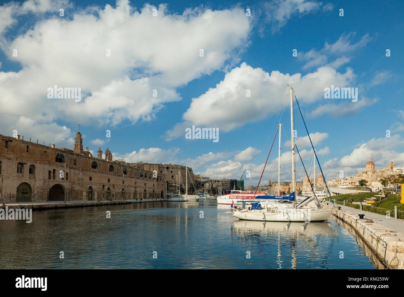 Afternoon in Bormla, Malta Stock Photo - Alamy