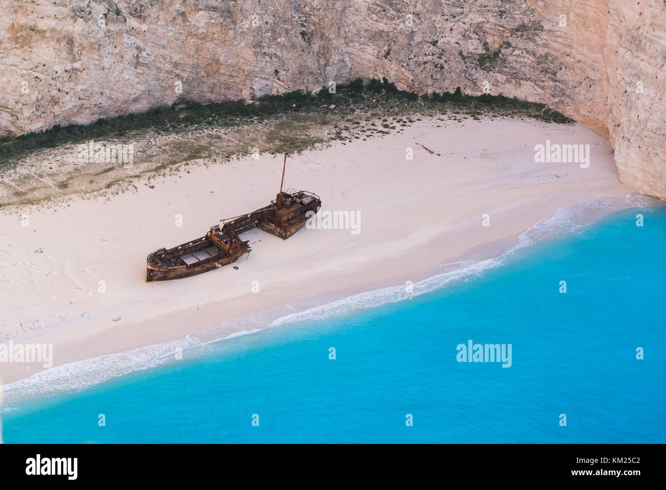 Aerial view of Shipwreck Bay Navagio Beach, Zakynthos Stock Photo - Alamy