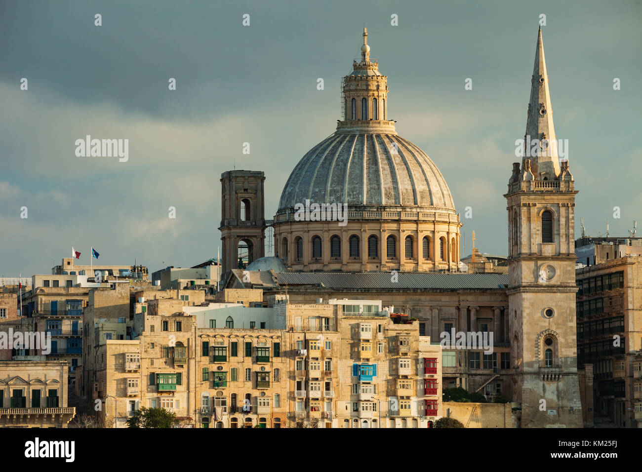 Sunset in Valletta, Malta Stock Photo - Alamy