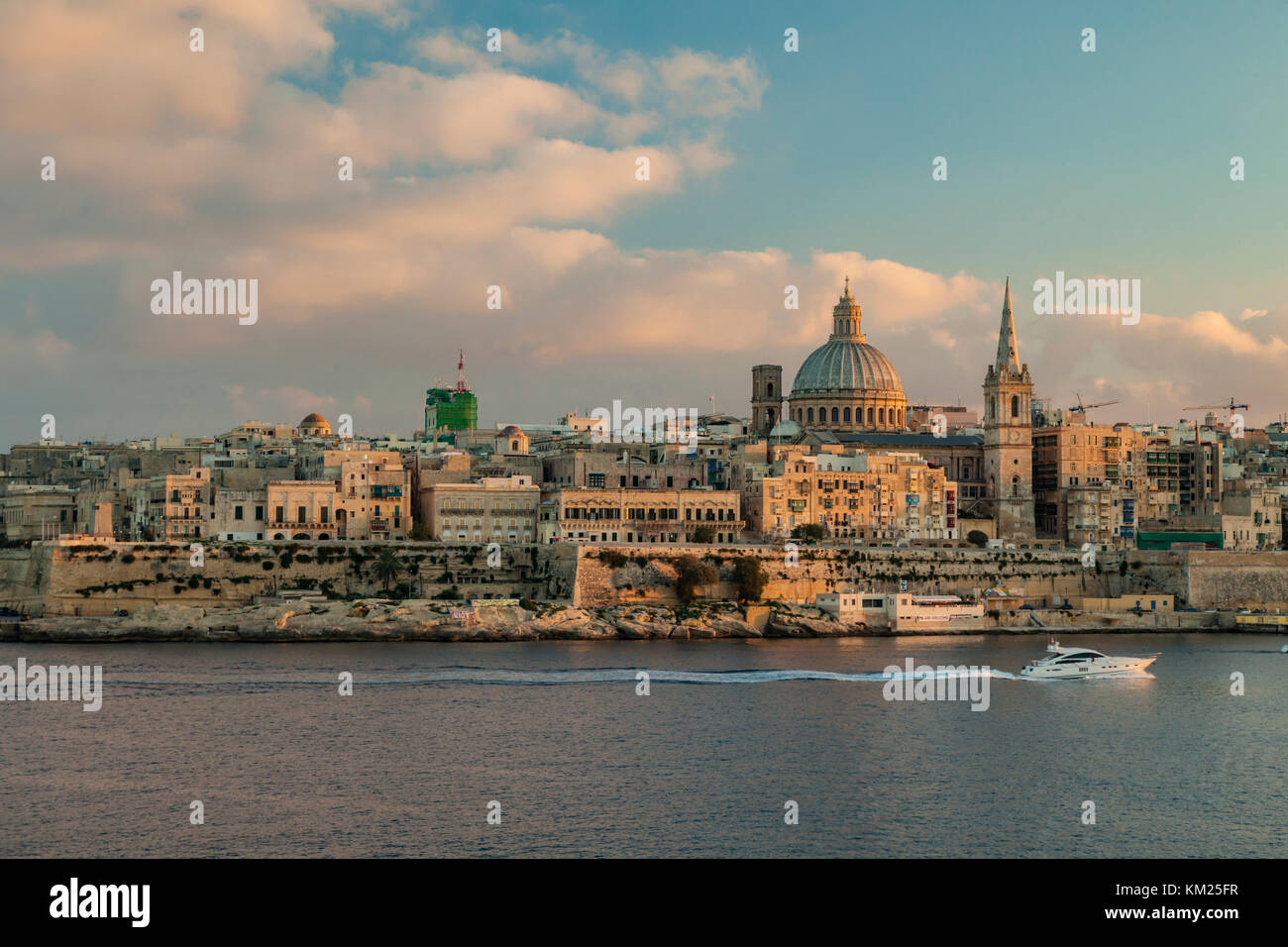 Sunset in Valletta, Malta Stock Photo - Alamy