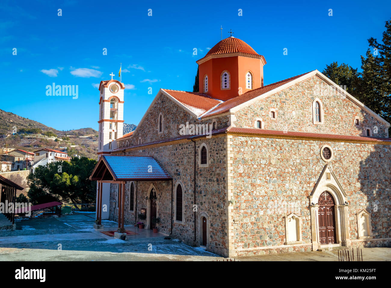 Panagia Eleousa Church at Agros village. Limassol District, Cyprus ...