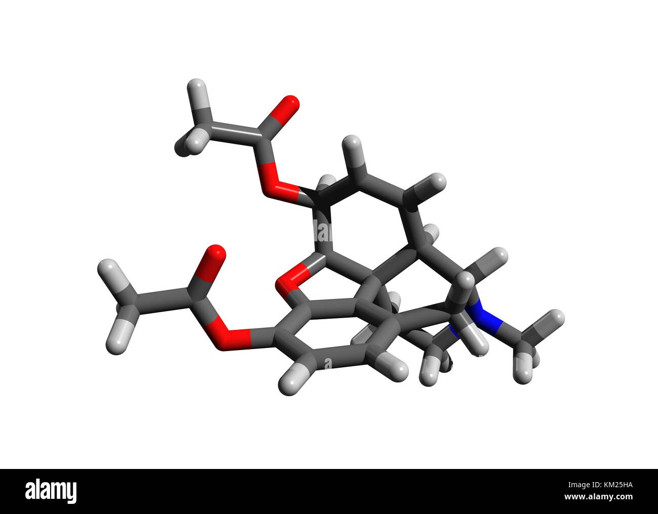 3d molecular model heroin hi-res stock photography and images - Alamy