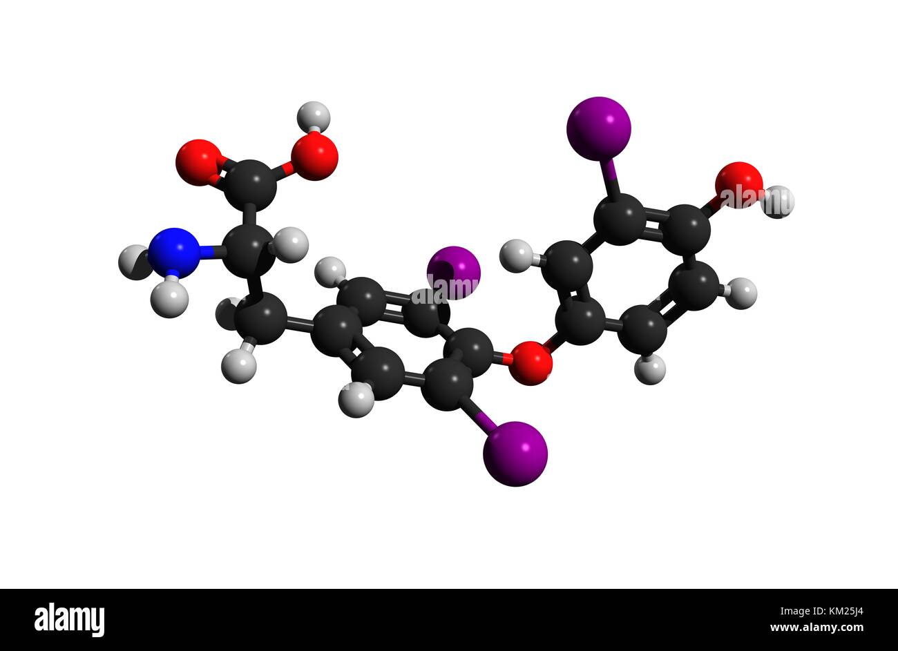 Triiodothyronine hormone t3 liothyronine molecule hi-res stock ...