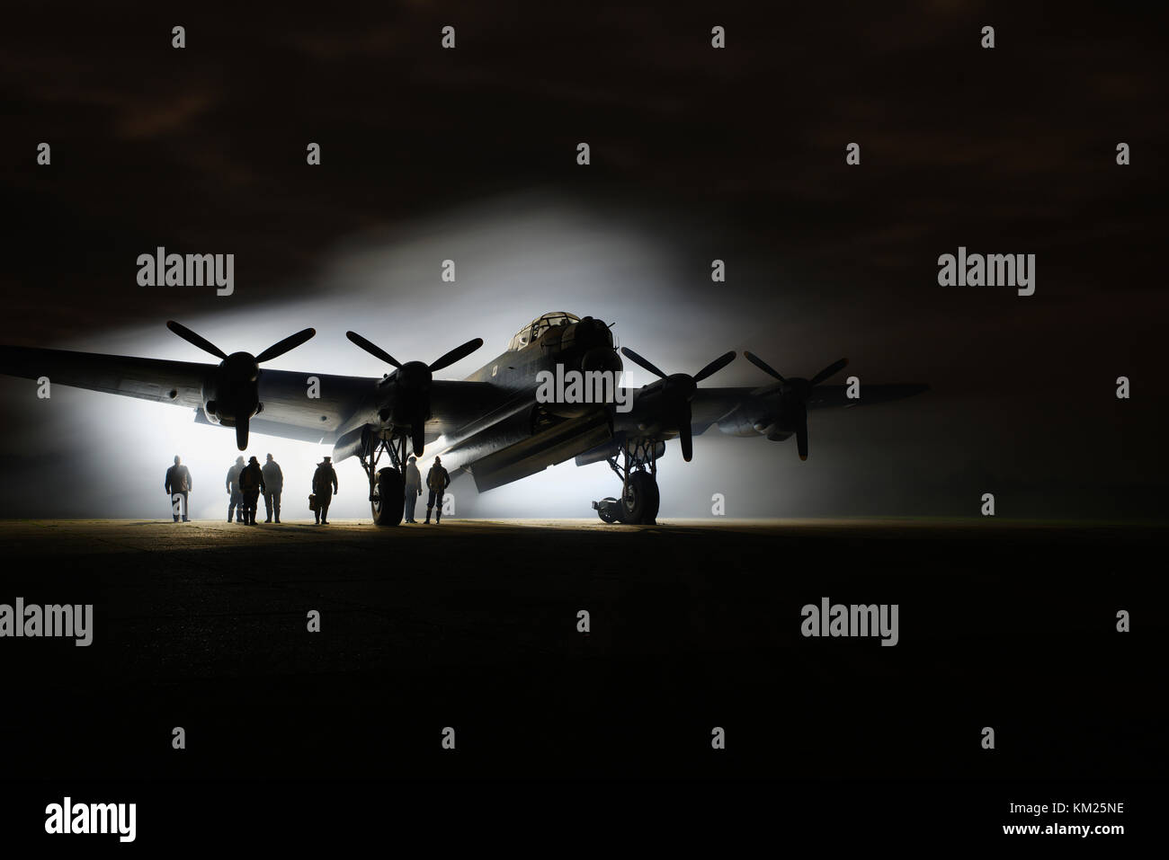 Avro lancaster bomber crew hi-res stock photography and images - Alamy
