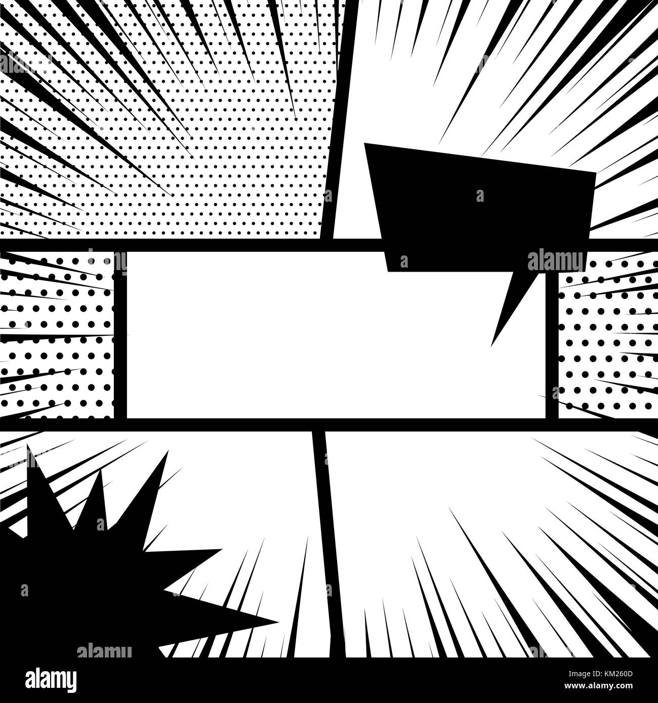 Star empty white comic book hi-res stock photography and images - Alamy