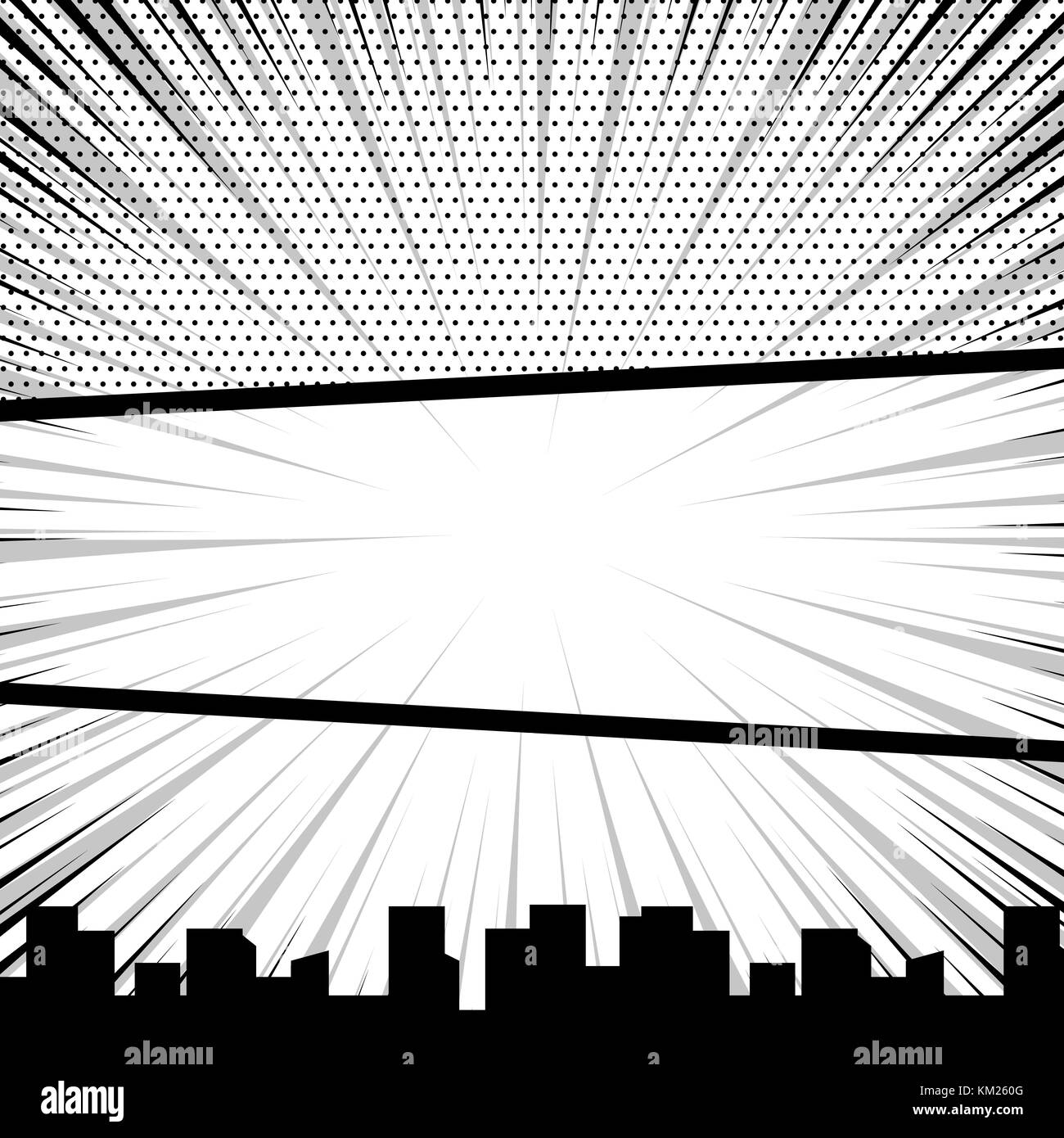 Comic book pop art monochrome mock up Stock Vector Image & Art - Alamy