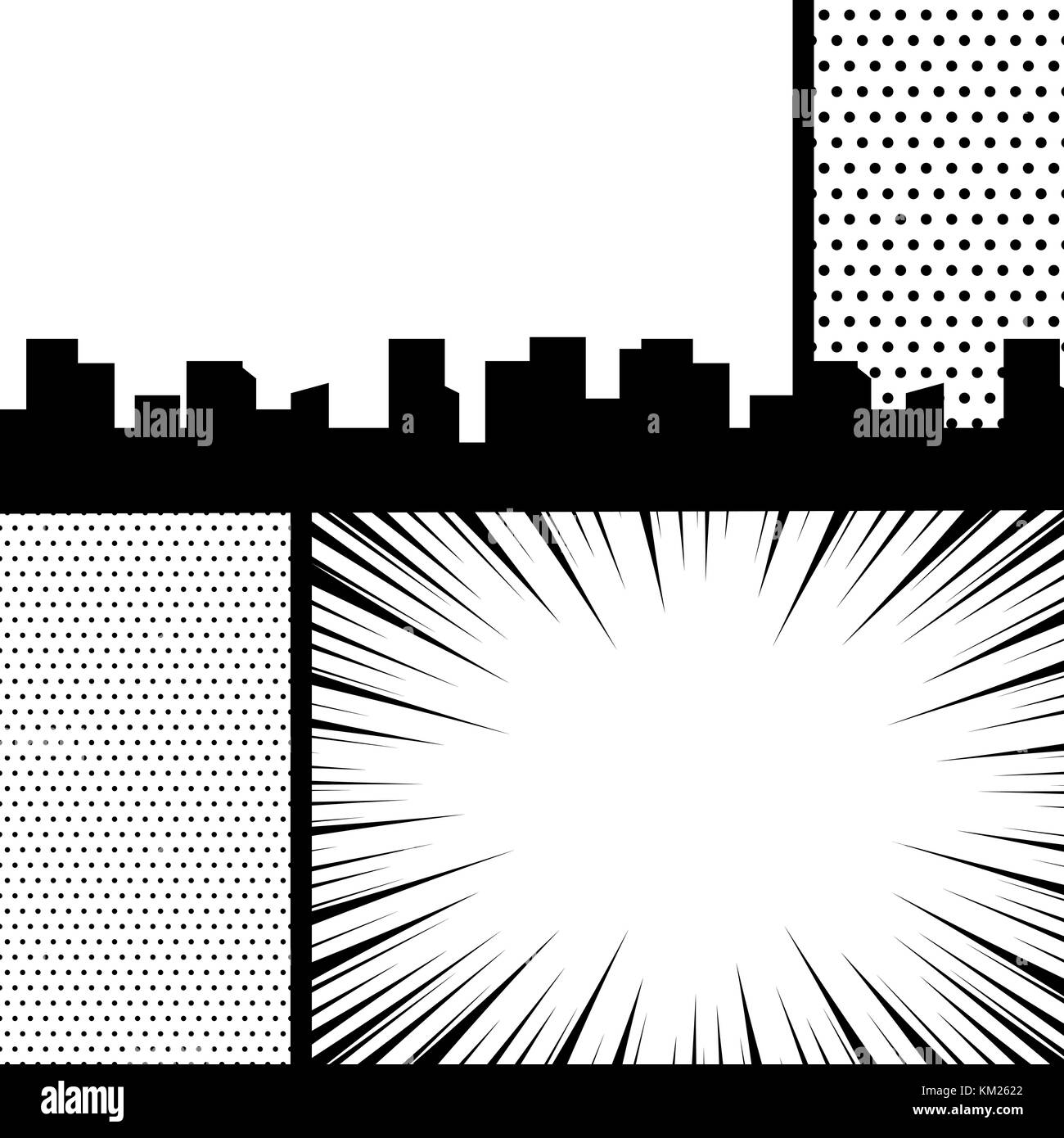 Comic book pop art monochrome mock up Stock Vector Image & Art - Alamy