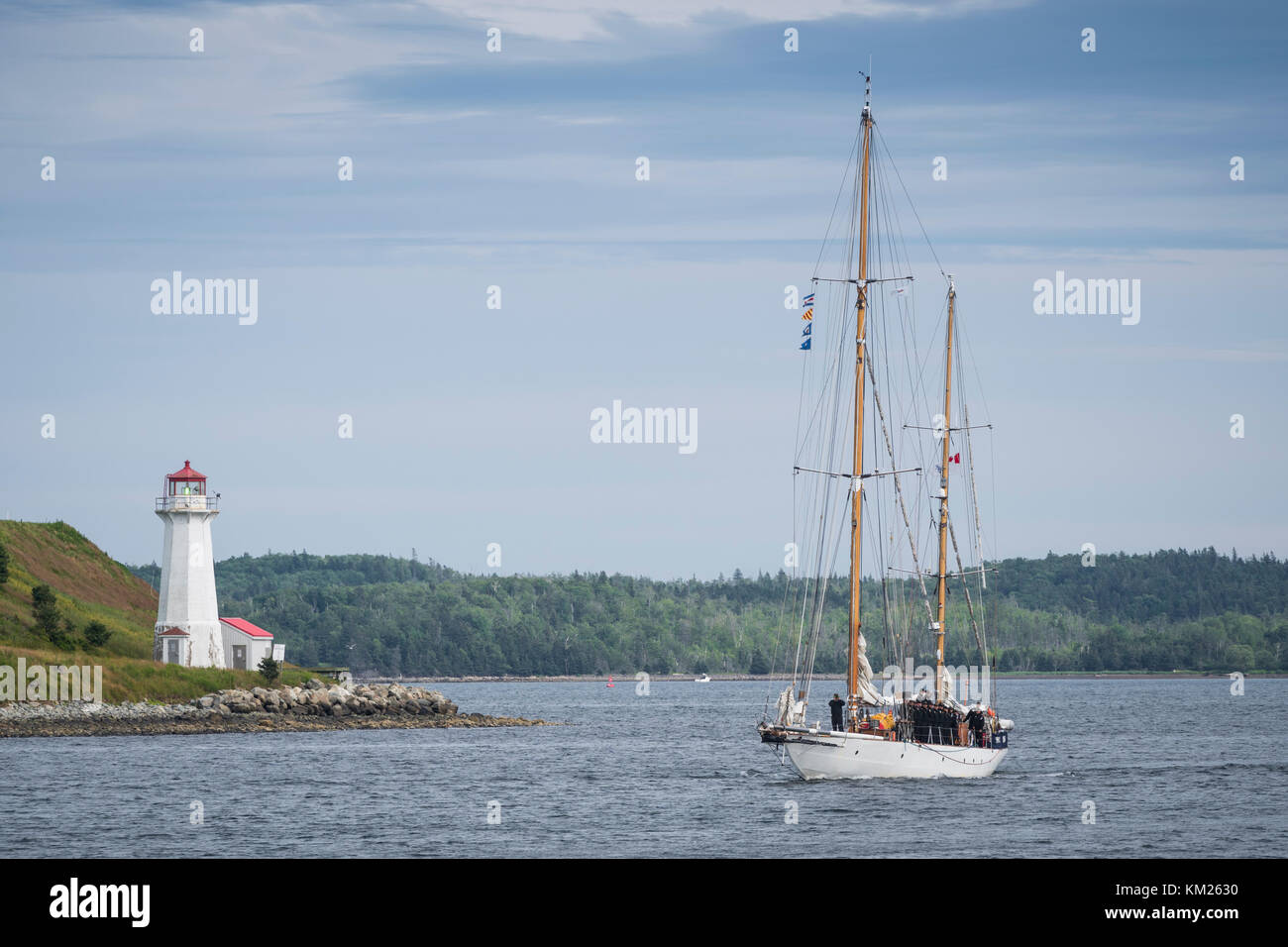 Royal Canadian Navy sail training vessel HMCS ORIOLE in Halifax, Nova ...