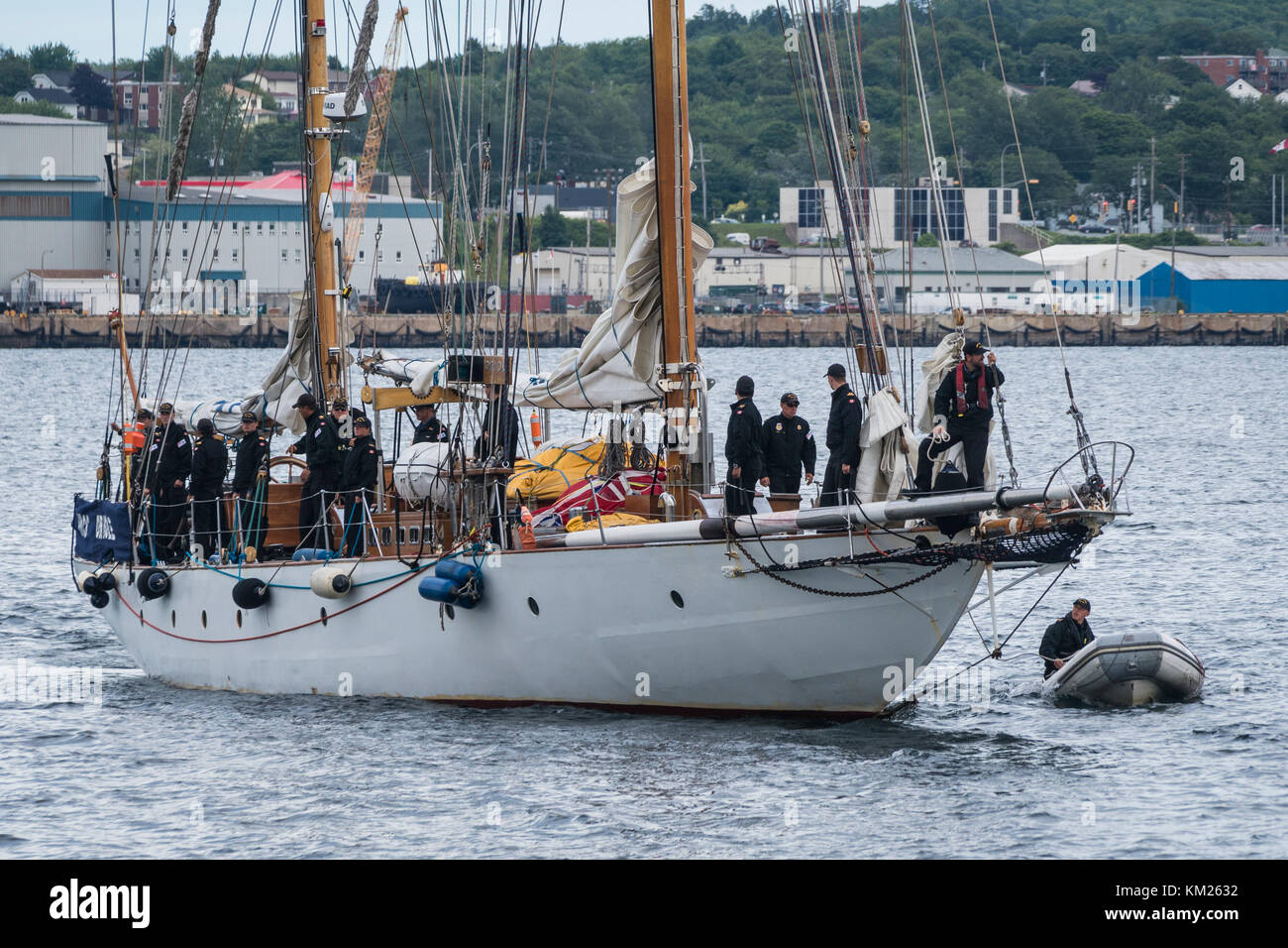 Royal Canadian Navy sail training vessel HMCS ORIOLE in Halifax, Nova ...
