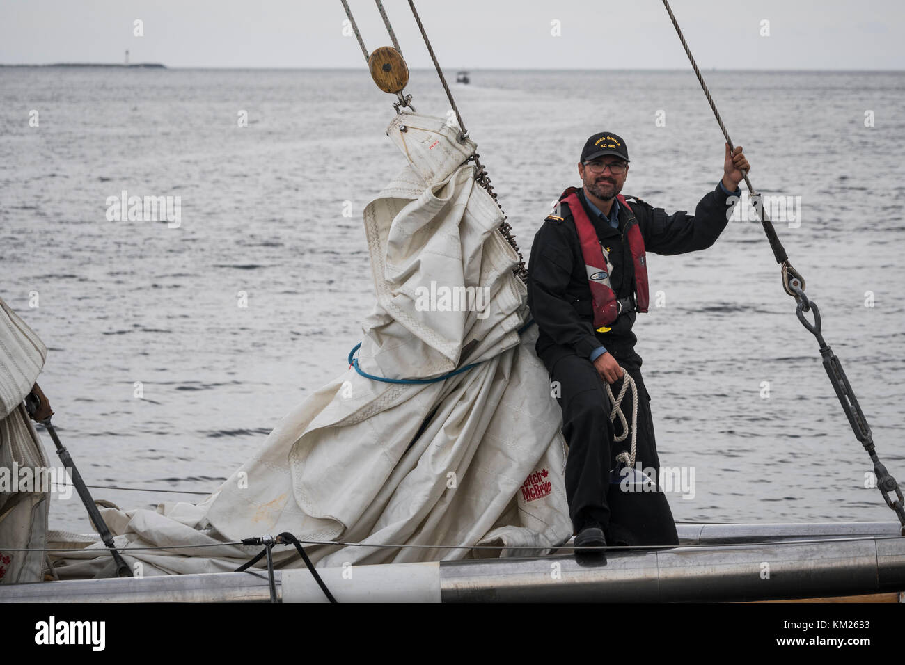 Royal Canadian Navy sail training vessel HMCS ORIOLE in Halifax, Nova ...