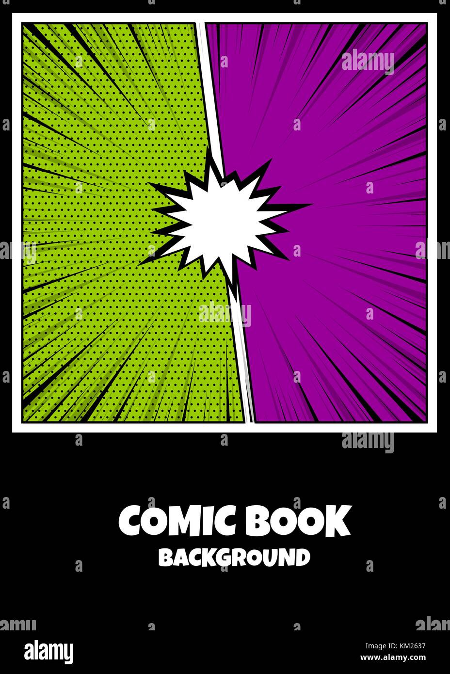 Color comics book cover vertical backdrop Stock Vector Image & Art - Alamy