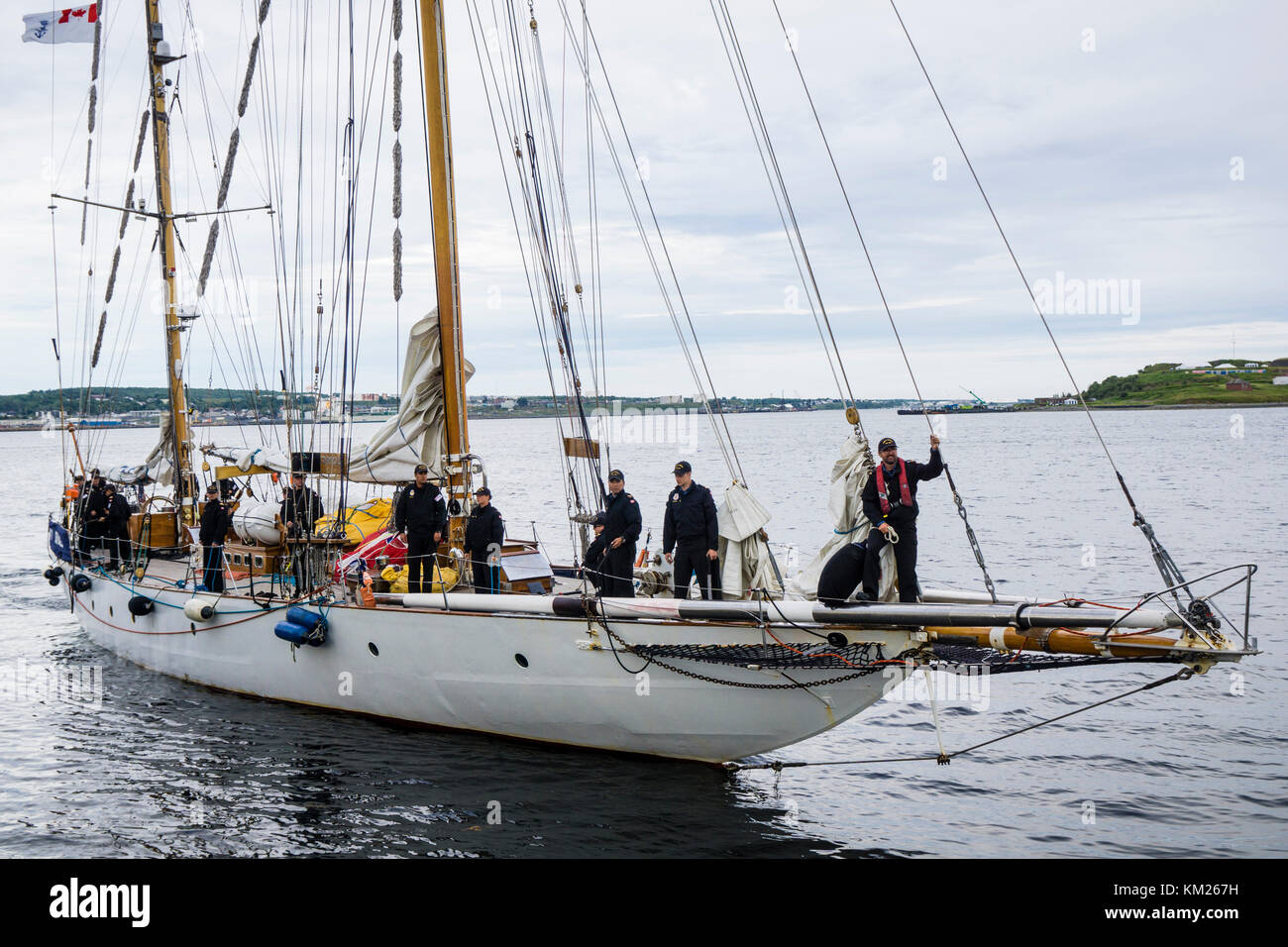 Royal Canadian Navy sail training vessel HMCS ORIOLE in Halifax, Nova ...