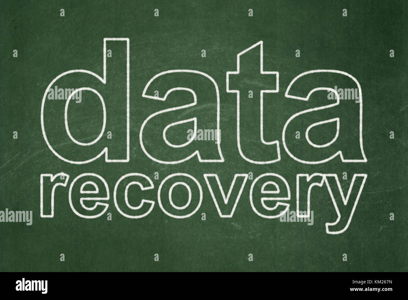 Data concept: Data Recovery on chalkboard background Stock Photo - Alamy