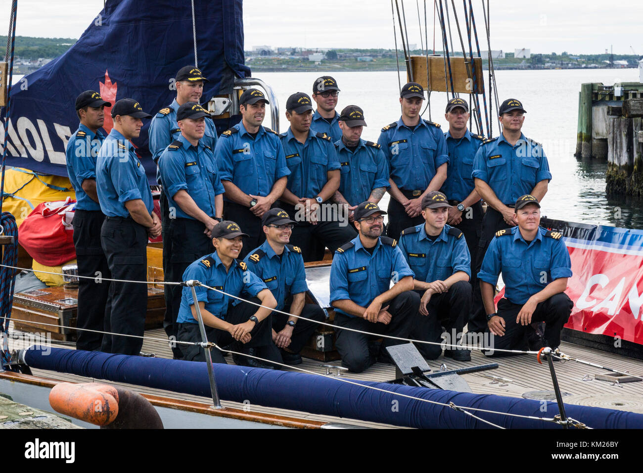Royal Canadian Navy sail training vessel HMCS ORIOLE in Halifax, Nova ...