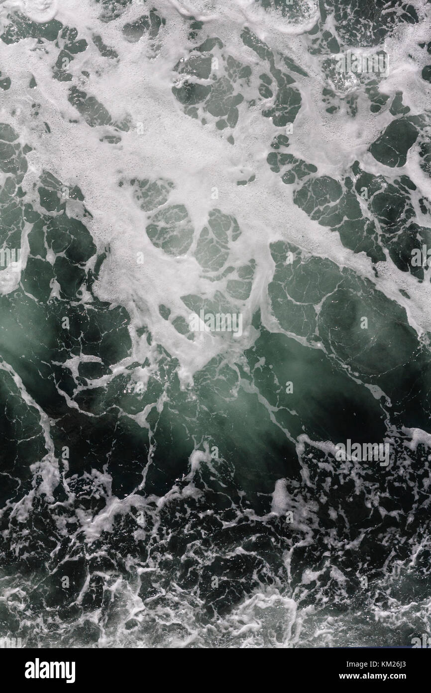Abstract patterns in turbulent ocean water Stock Photo - Alamy
