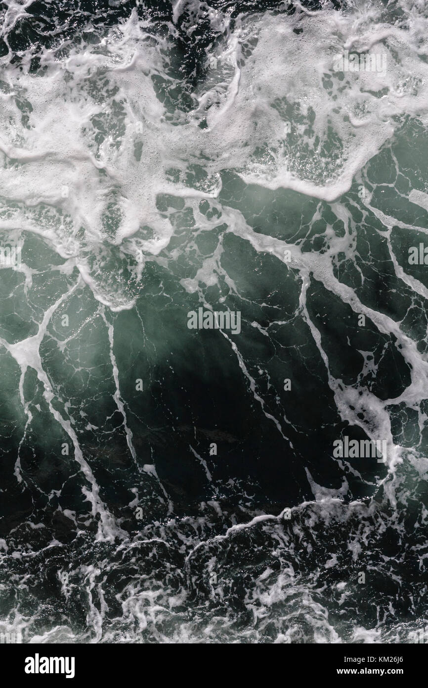 Abstract patterns in turbulent ocean water Stock Photo - Alamy