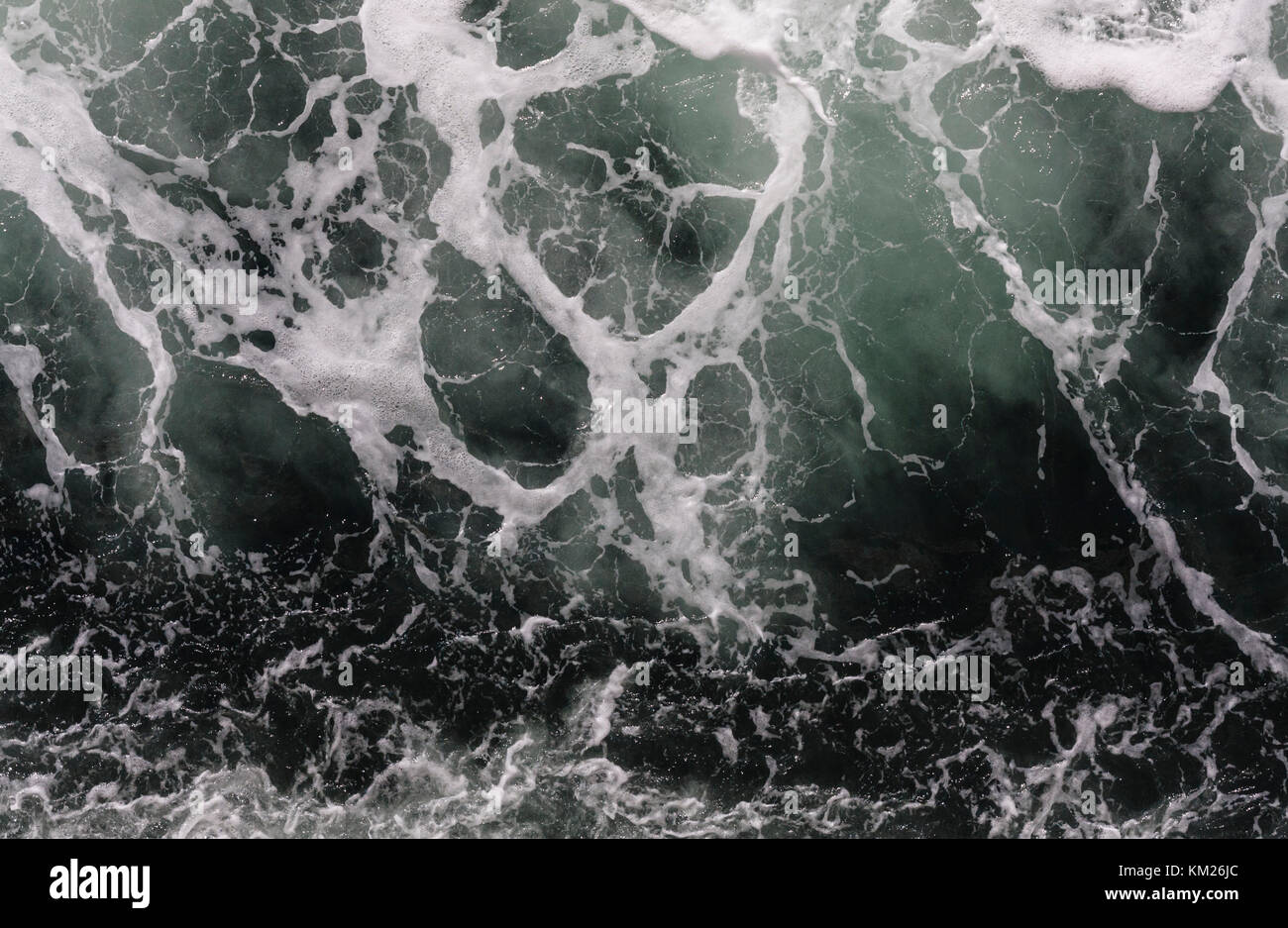 Abstract patterns in turbulent ocean water Stock Photo - Alamy