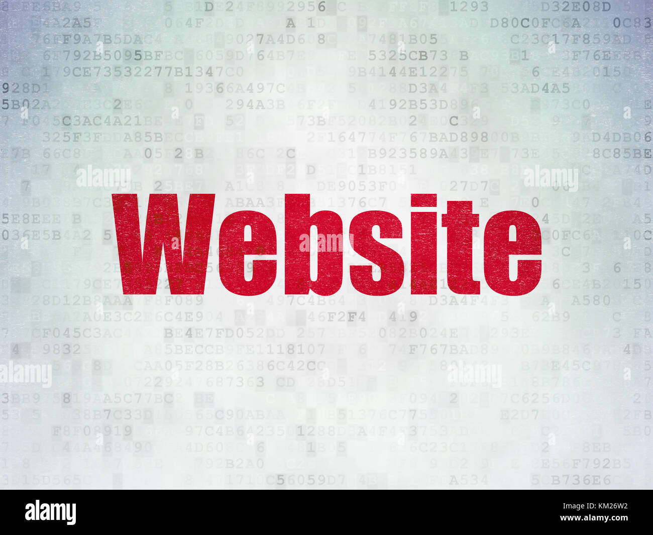 Web design concept: Website on Digital Data Paper background Stock ...