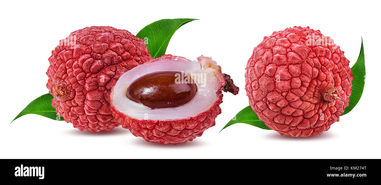 lychee isolated on white background Stock Photo - Alamy