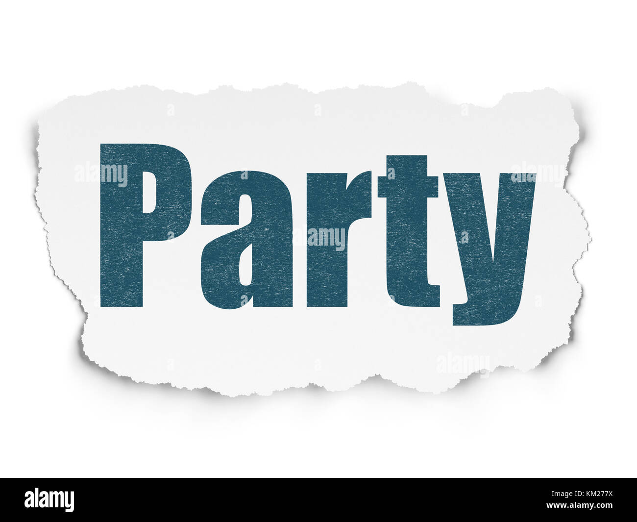 Holiday concept: Party on Torn Paper background Stock Photo - Alamy