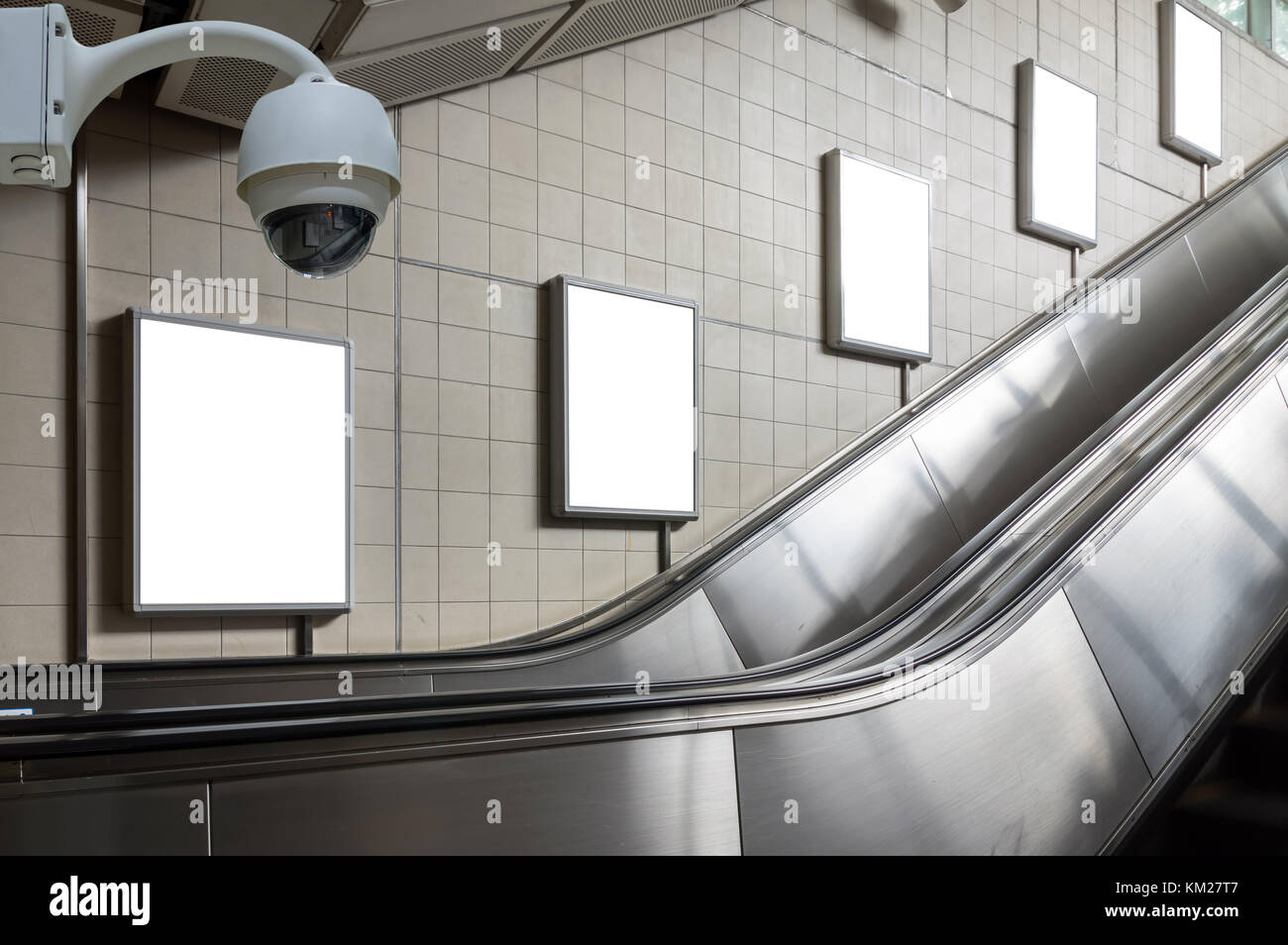 Security camera monitoring on the Blank billboard located in ...