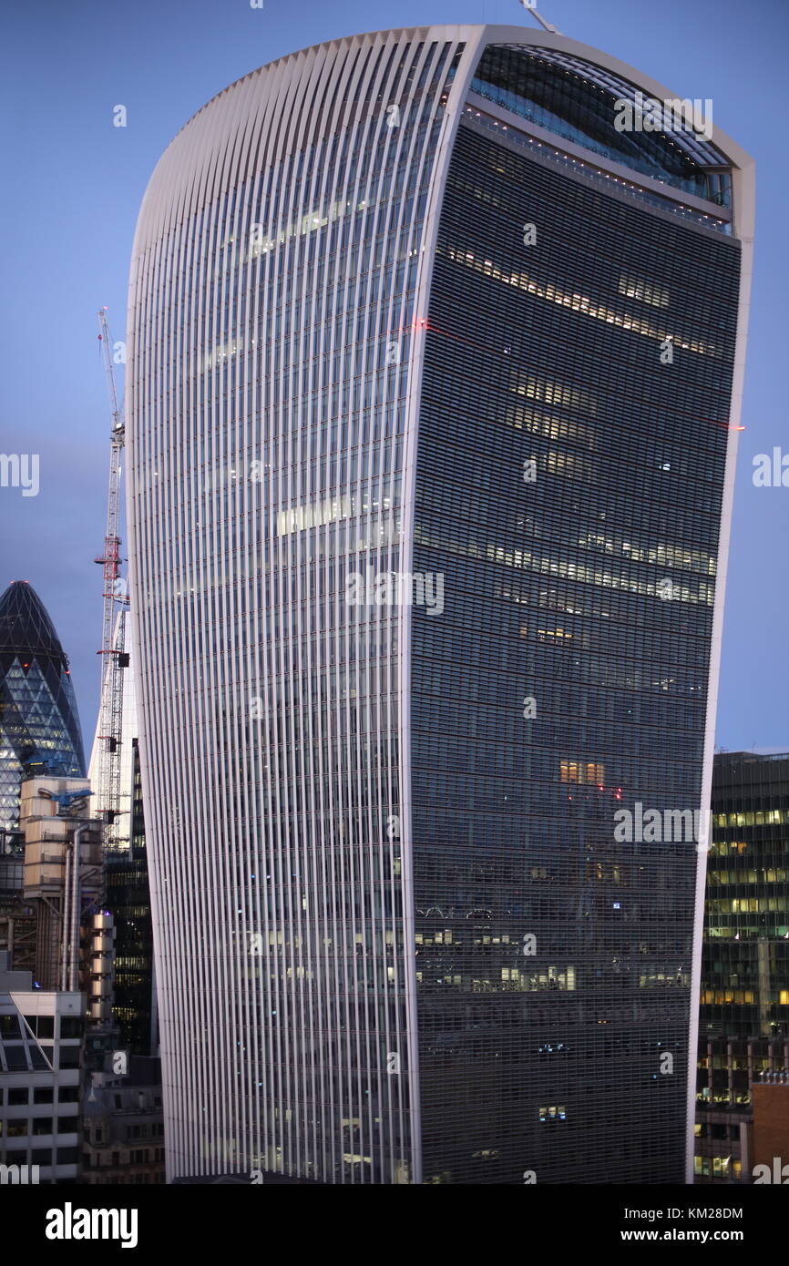 London Skyline from The Monument Stock Photo - Alamy