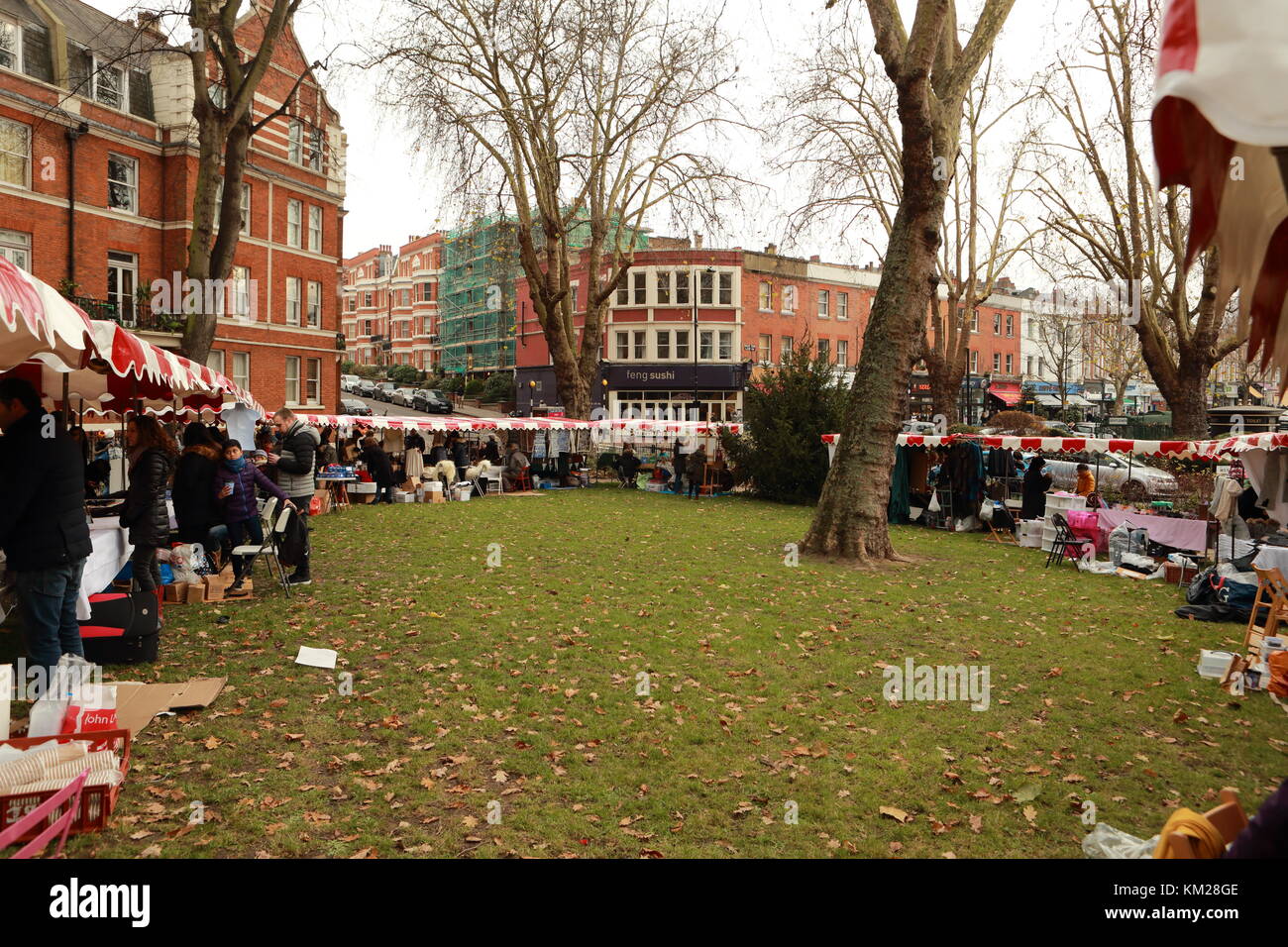 West Hampstead Christmas Market Stock Photo - Alamy