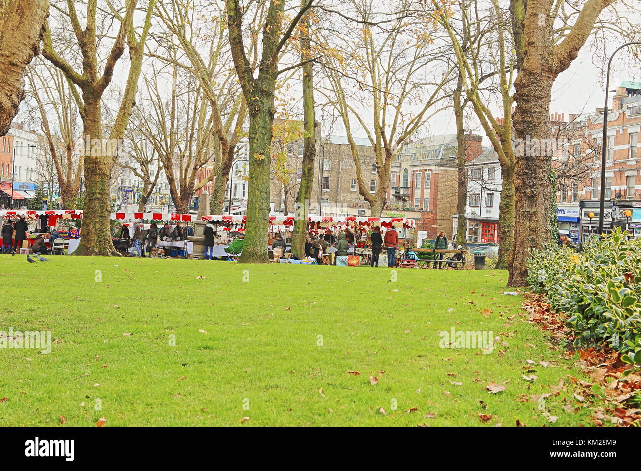 West Hampstead Christmas Market Stock Photo - Alamy