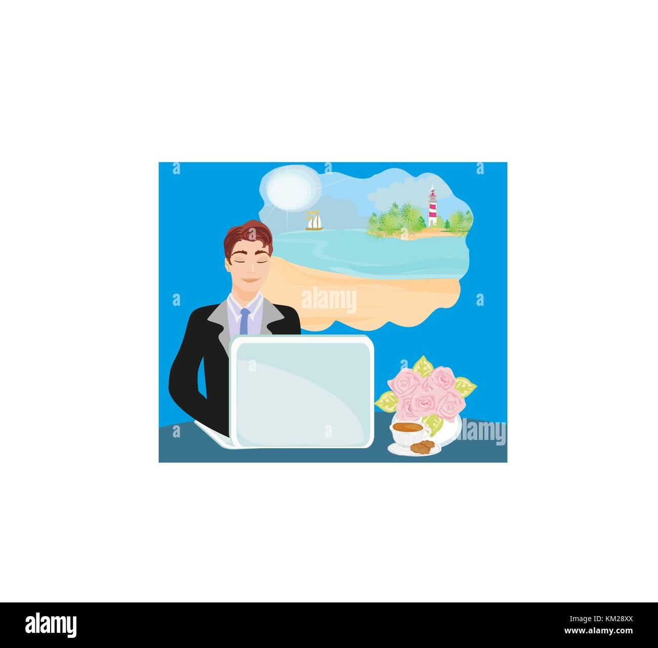 Vacationcartoon Stock Vector Images - Alamy