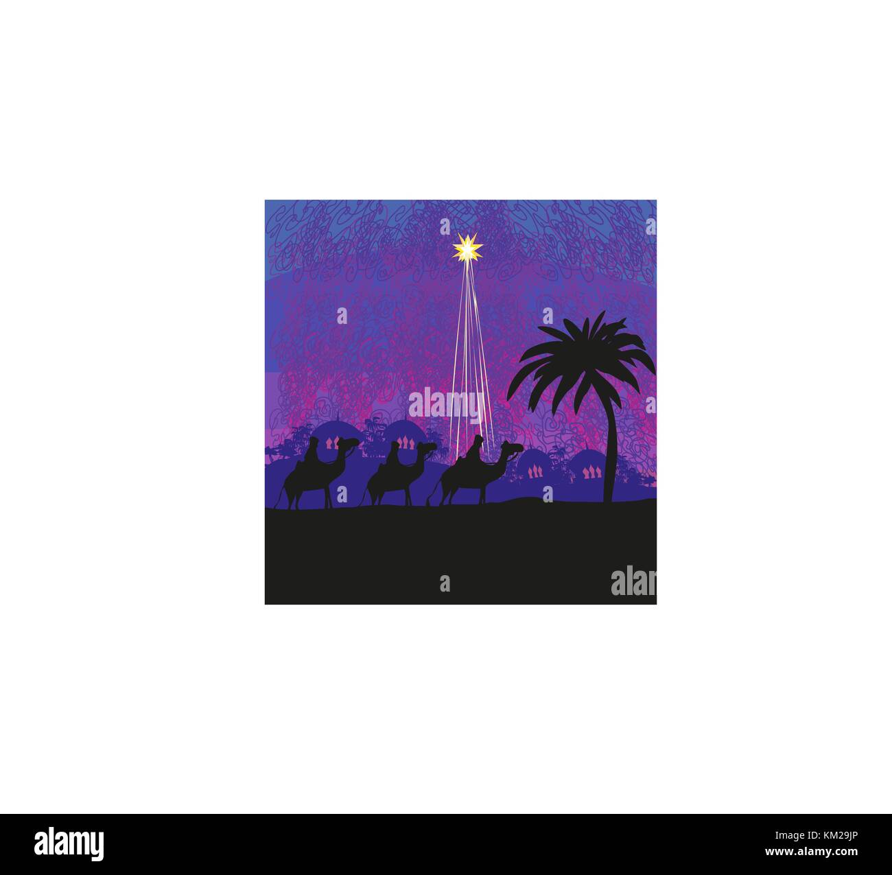 Three kings star of bethlehem Cut Out Stock Images & Pictures - Alamy