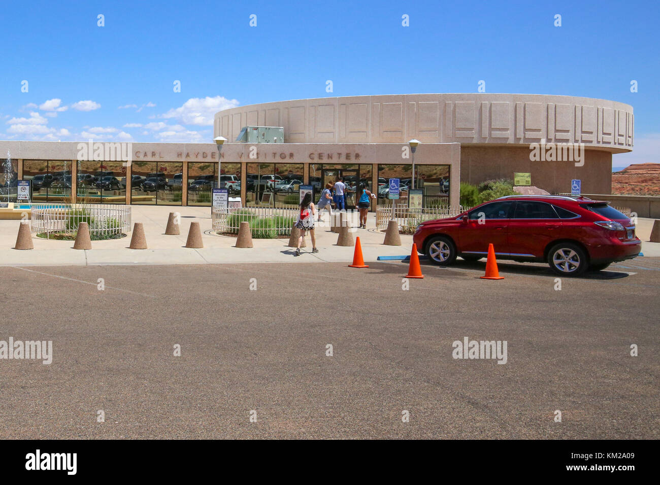 Carl Hayden Visitor Center at Glen Canyon Dam Stock Photo - Alamy