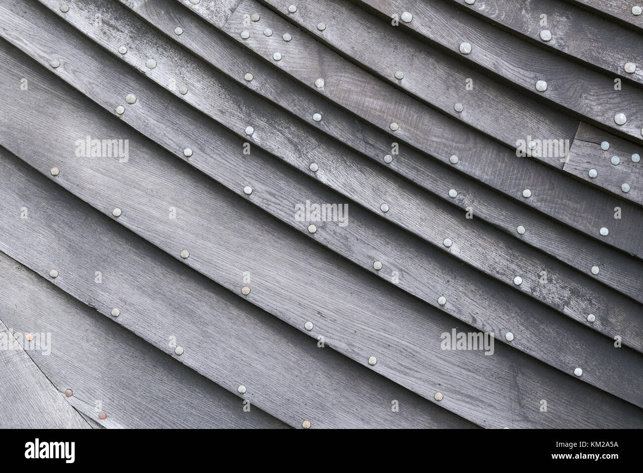 Close up of clinker built replica Gokstad ship - The Skidbladner - Unst ...
