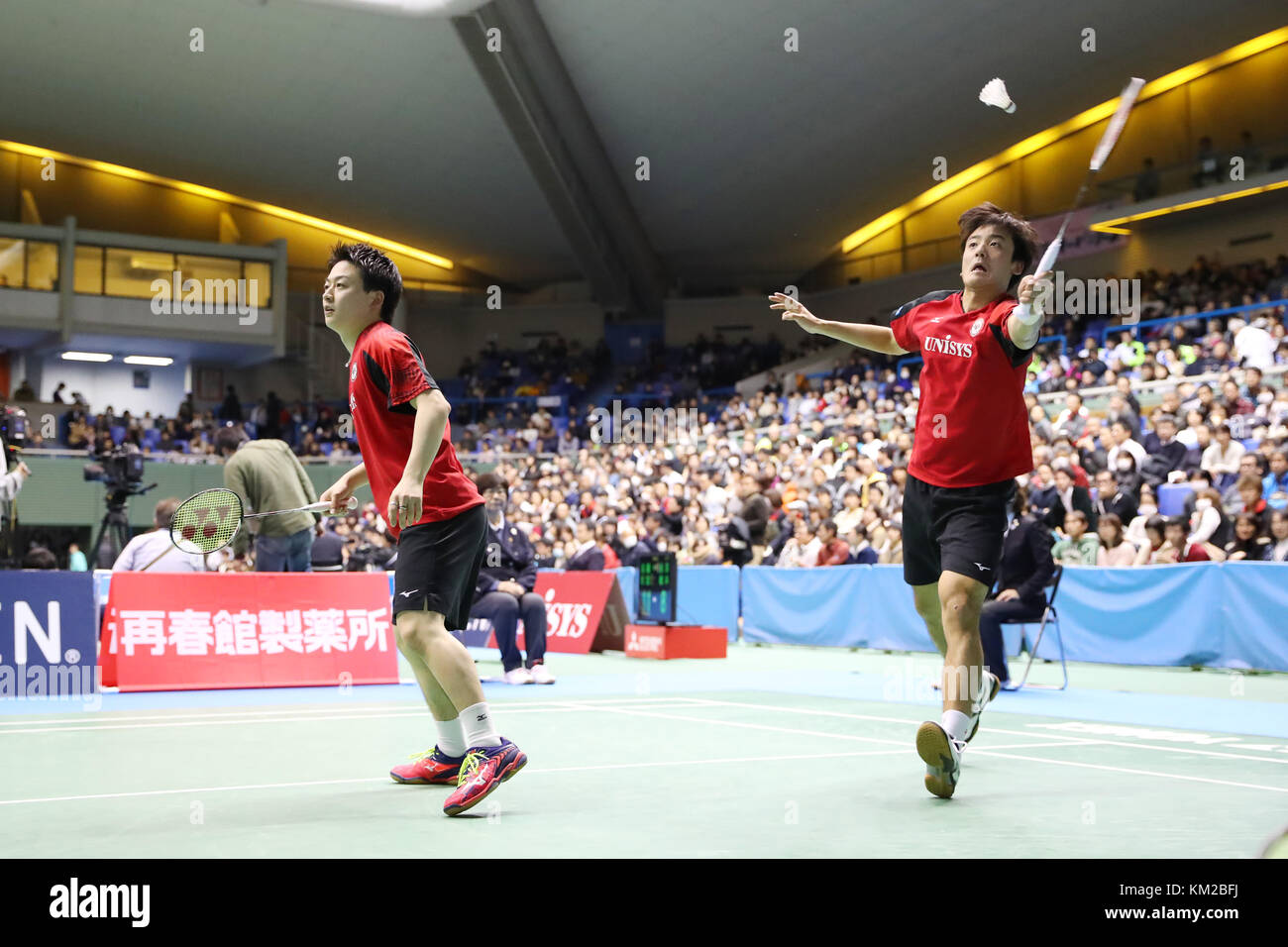 Tokyo, Japan. 2nd Dec, 2017. Takuto Inoue & Yuki Kaneko Badminton : The ...