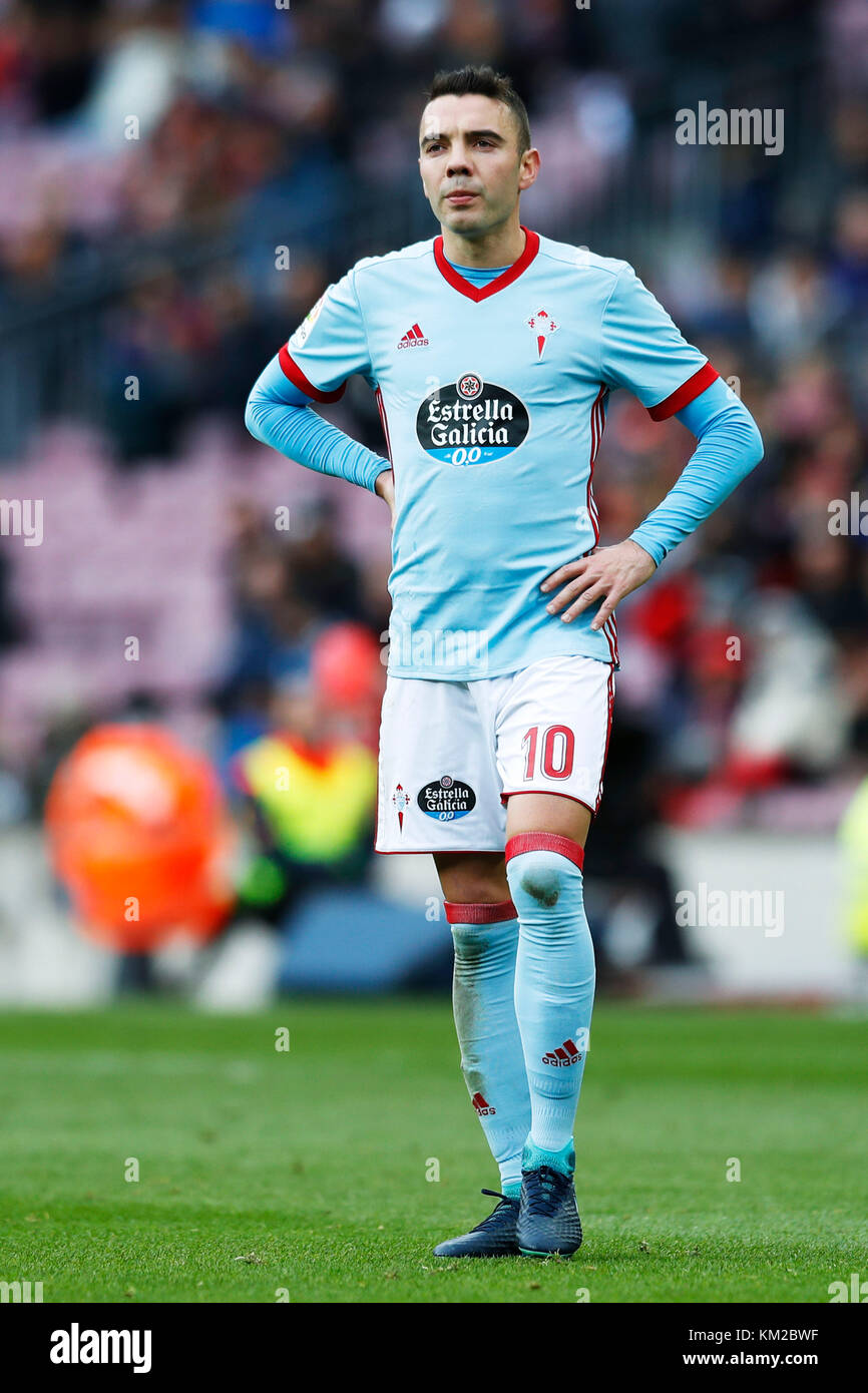 Barcelona, Spain. Credit: D. 2nd Dec, 2017. Iago Aspas (Celta) Football ...