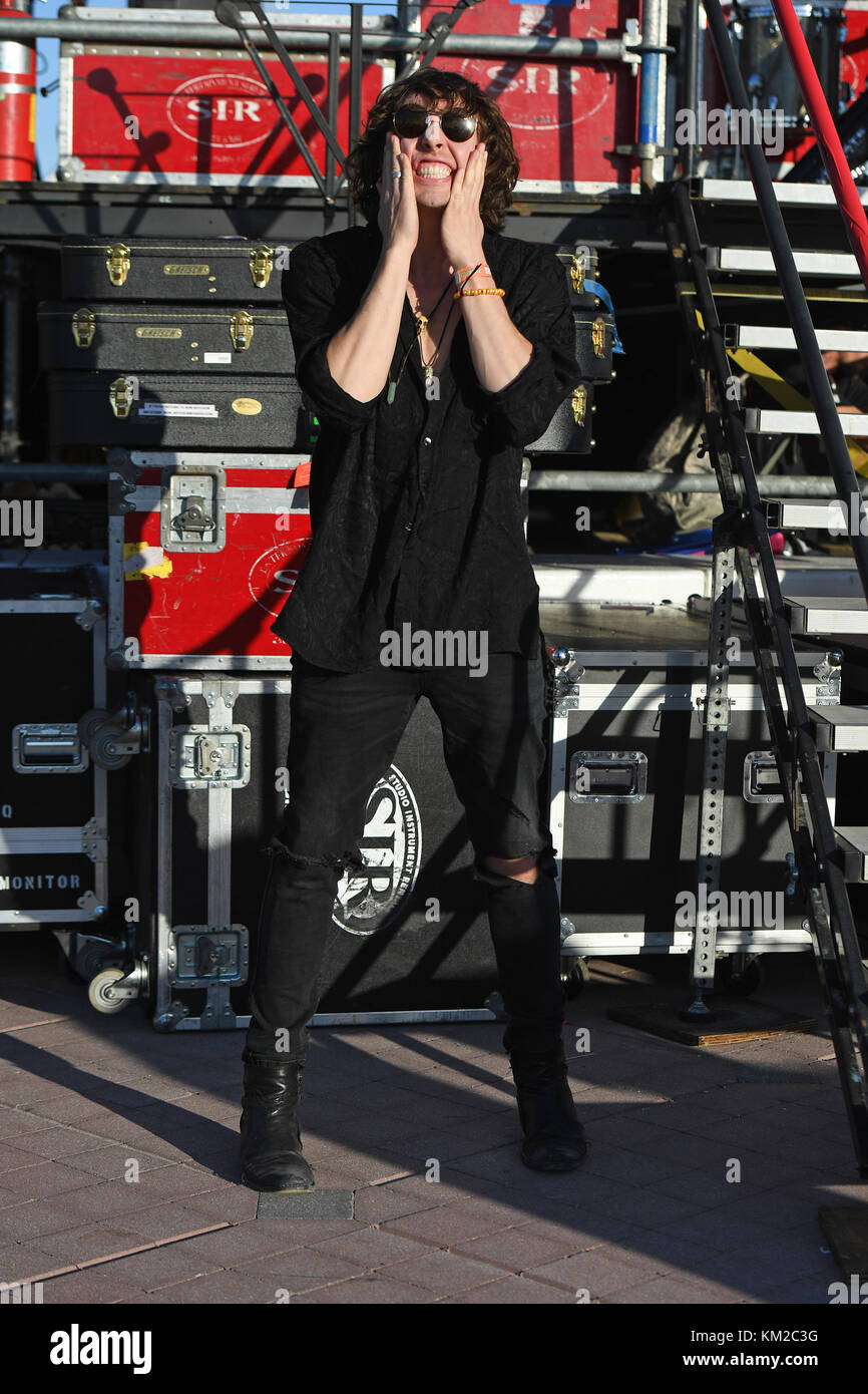 Fort Lauderdale Beach, FL, USA. 02nd Dec, 2017. Barns Courtney poses ...