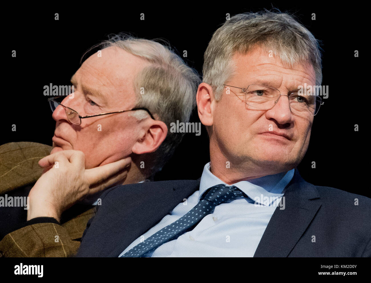 Afd Federal Chairmen Alexander Gauland (L) and Jorg Meuthen sitting ...