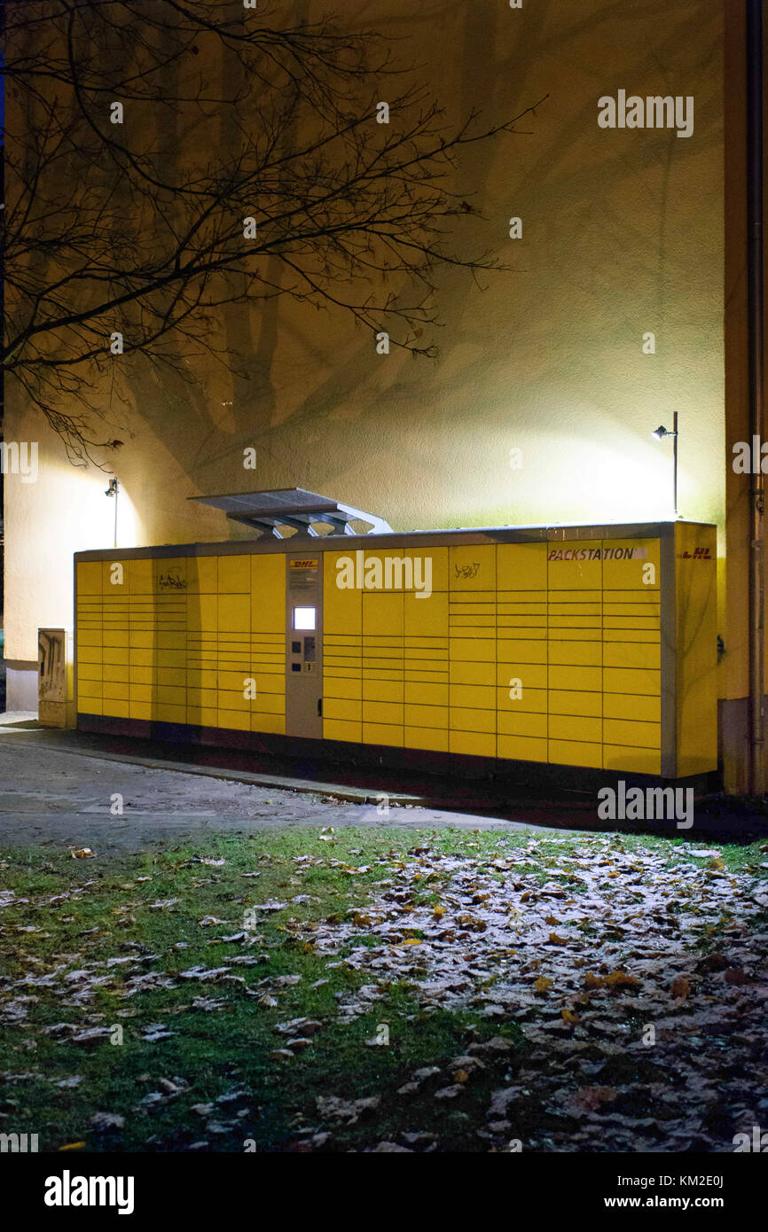 Potsdam, Germany. 03rd Dec, 2017. The DHL (German logistics company ...
