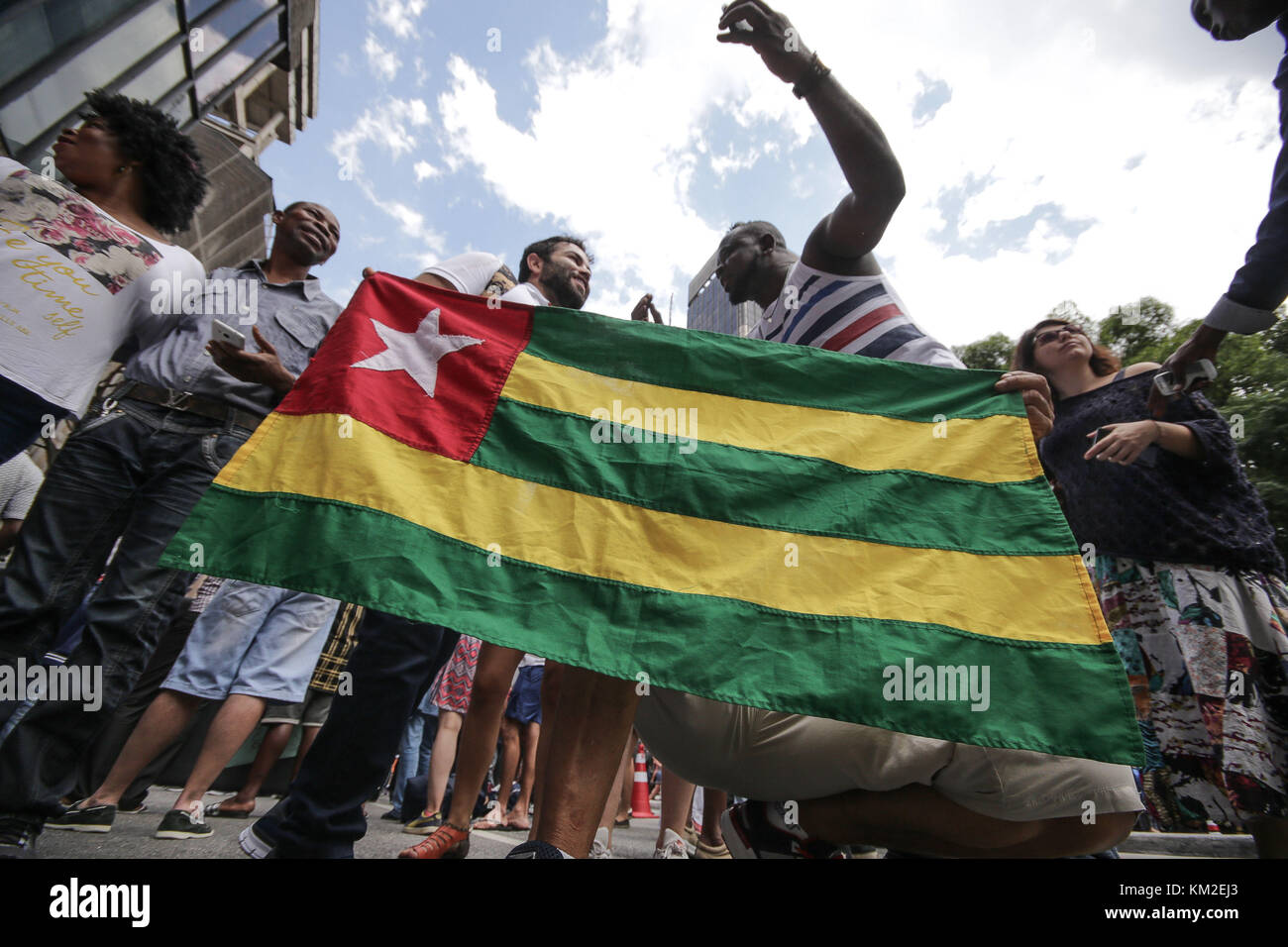 Sao Paulo, Brazil. 3rd Dec, 2017. hundreds of immigrants from different ...