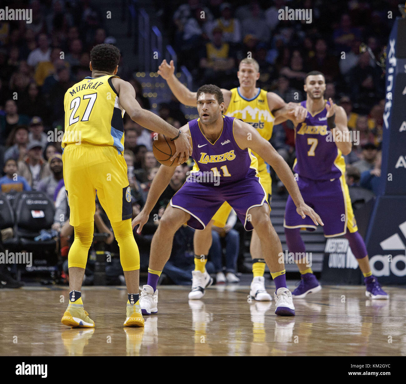 Denver, Colorado, USA. 2nd Dec, 2017. Lakers BROOK LOPEZ, center ...