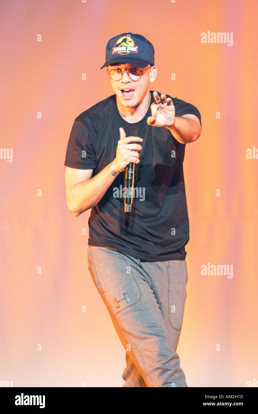 San Jose, California, USA. 2nd Dec, 2017. Rapper LOGIC (SIR ROBERT ...